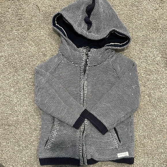 Zara | Shirts & Tops | Zara Baby Zip Up Dino Knit Cardigan 824 Months ...
